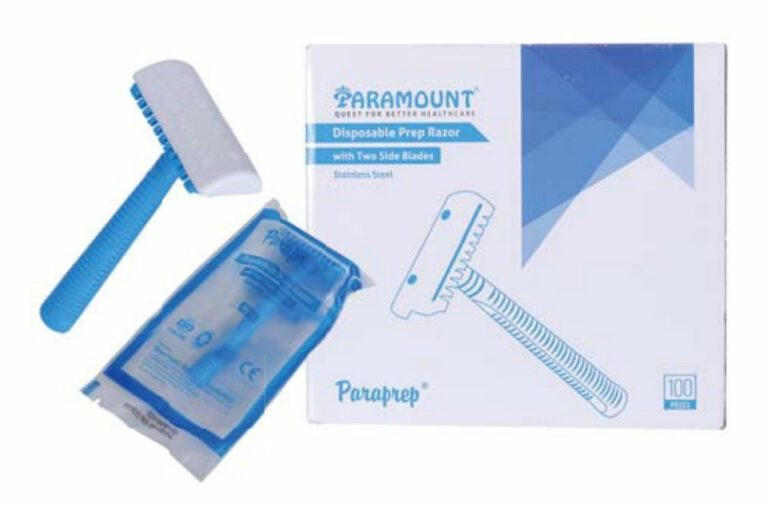 Disposable Prep Razor with Two Side Blades - Paramount Surgimed Ltd