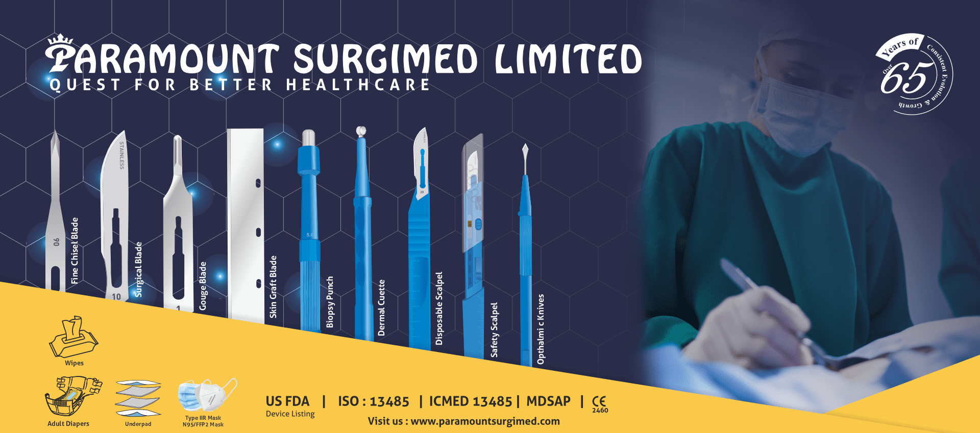 Paramount Surgimed | Manufacturer of Surgical Blades